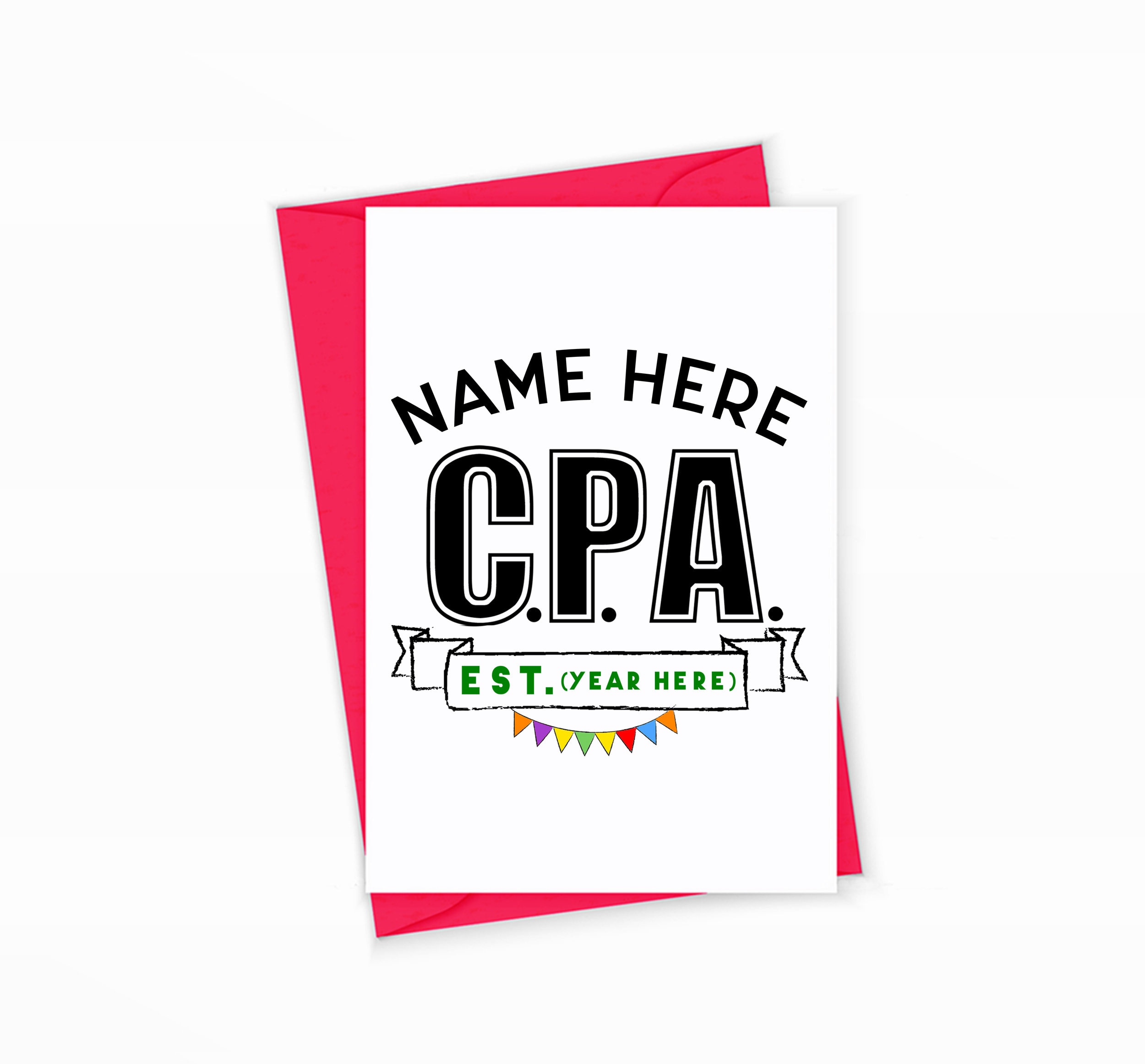 CPA Congratulations Card for CPA Exam Personalized Gift - Etsy