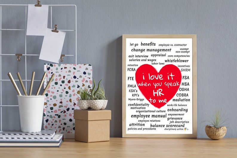 Human Resources Poster Print Funny HR Wall Art - Etsy