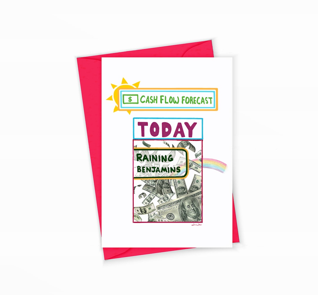 Funny Finance and Accounting Greeting Card Cash Flow - Etsy