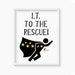 Information Technology Art Print Superhero IT Office Poster - Etsy