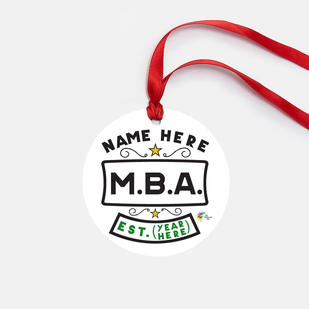 MBA Ornament - Master of Business Administration Graduate Gift for ...