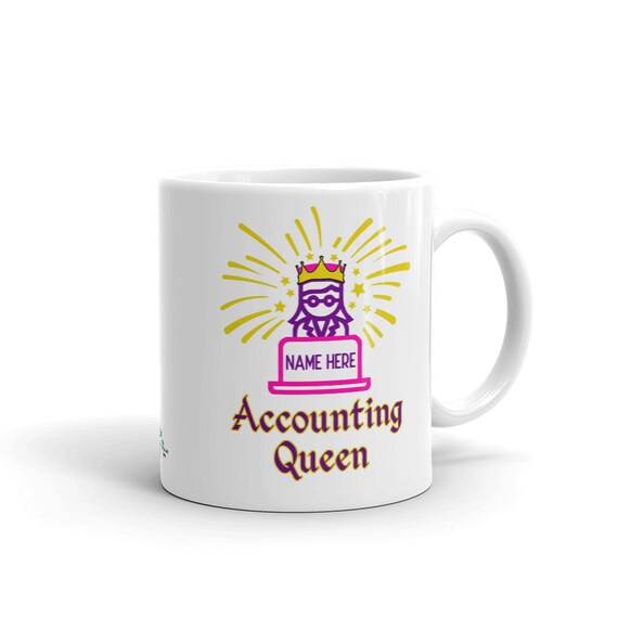 Accountant Mug Personalized Accounting Queen | Etsy