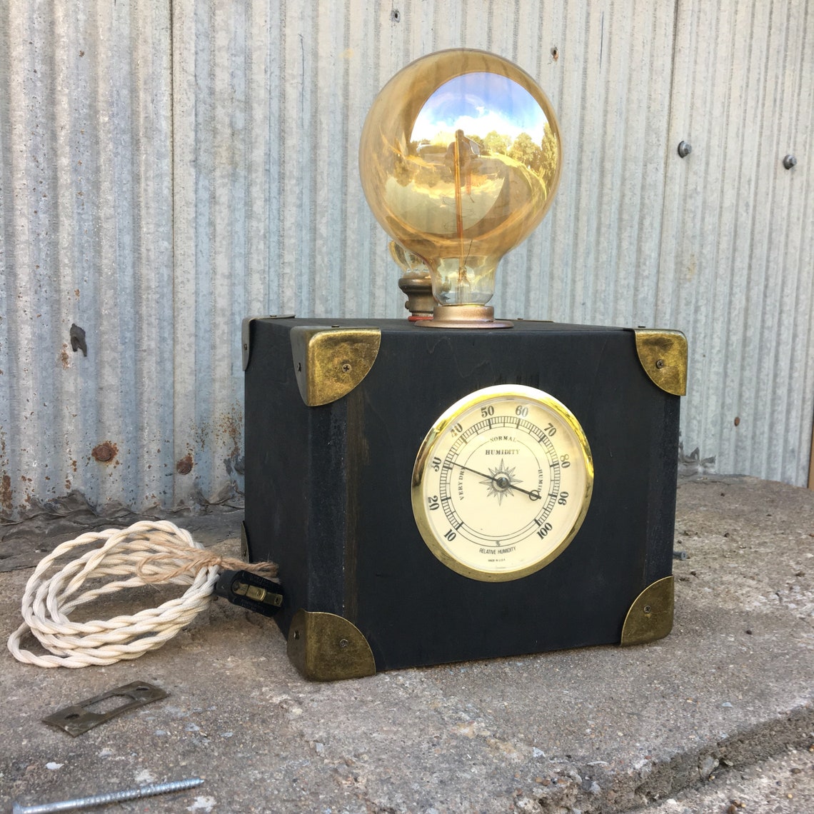 Steampunk Industrial Edison Desk Lamp | Etsy