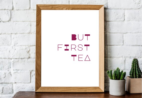 But First Tea Digital Download | Etsy