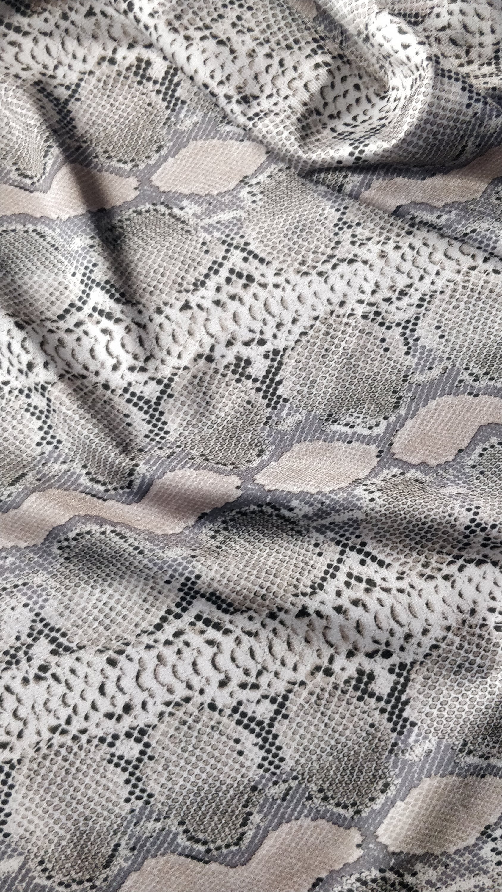Snake Skin Print on Poly Spandex Fabric 4 Way Stretch/per | Etsy