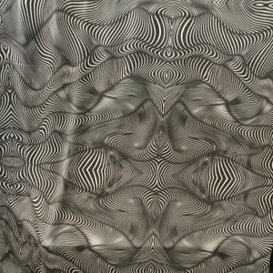 Psychedelic Void Abstract Print on Poly Spandex Fabric | (4 Way Stretch ...