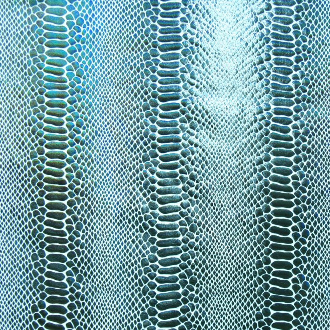 Holographic Ombre Snake Skin Print on Nylon Spandex Fabric (black/white ...