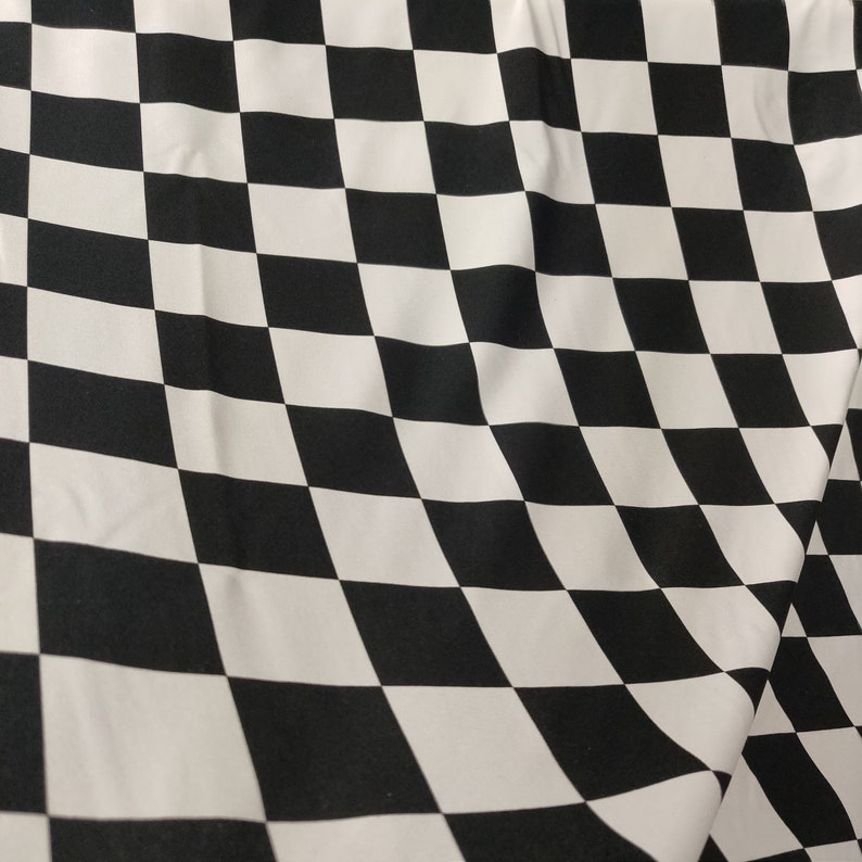 2x2 Checkerboard Print on Nylon Spandex Fabric - Etsy