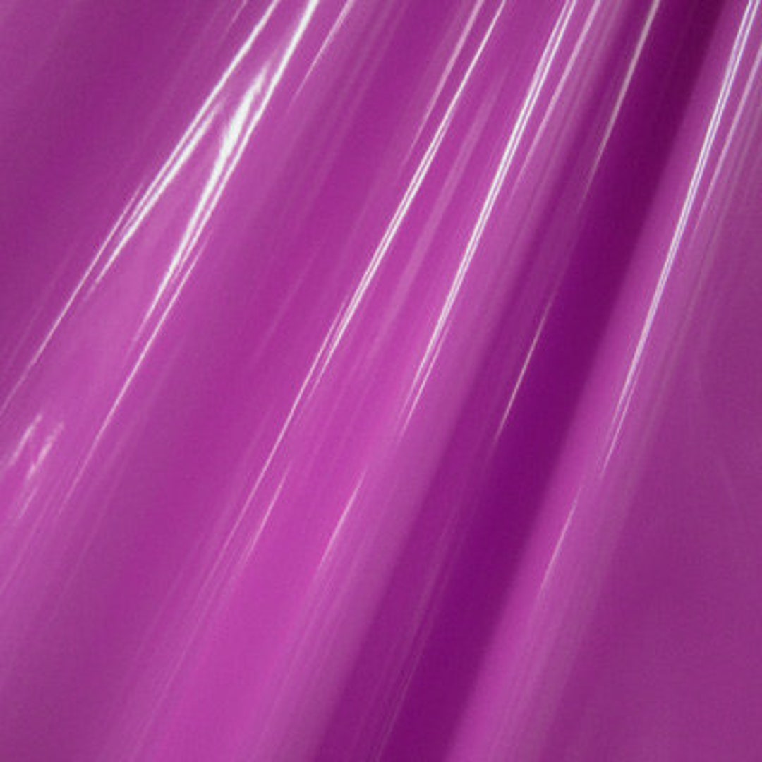 Shiny Finish on Poly Vinyl Fabric (violet) | (4 Way Stretch/per Yard ...