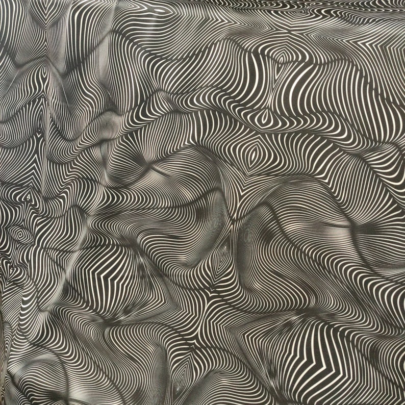 Psychedelic Void Abstract Print on Poly Spandex Fabric 4 - Etsy