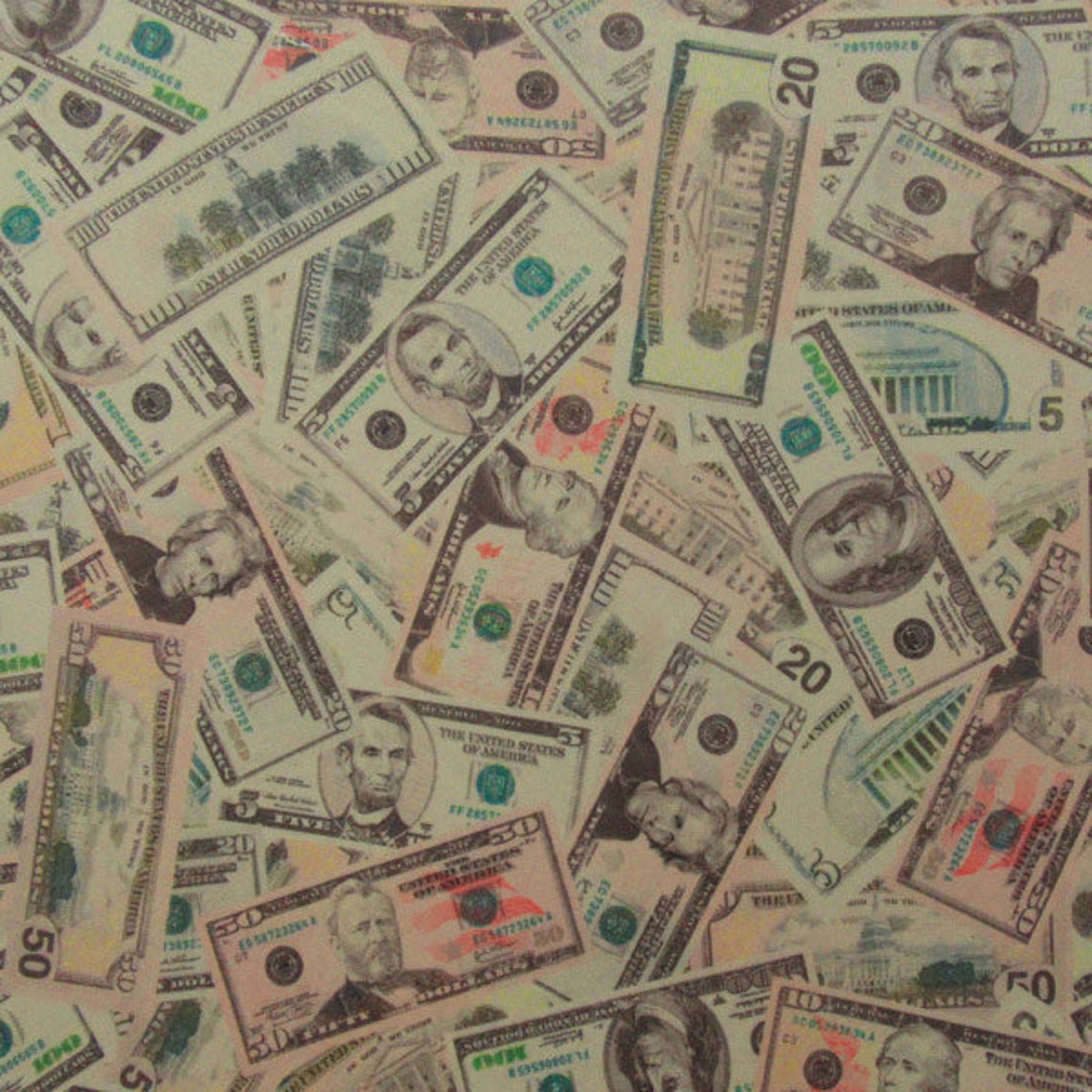 Cash Money on Printed Mesh Fabric 4 Way Stretch/per Yard - Etsy
