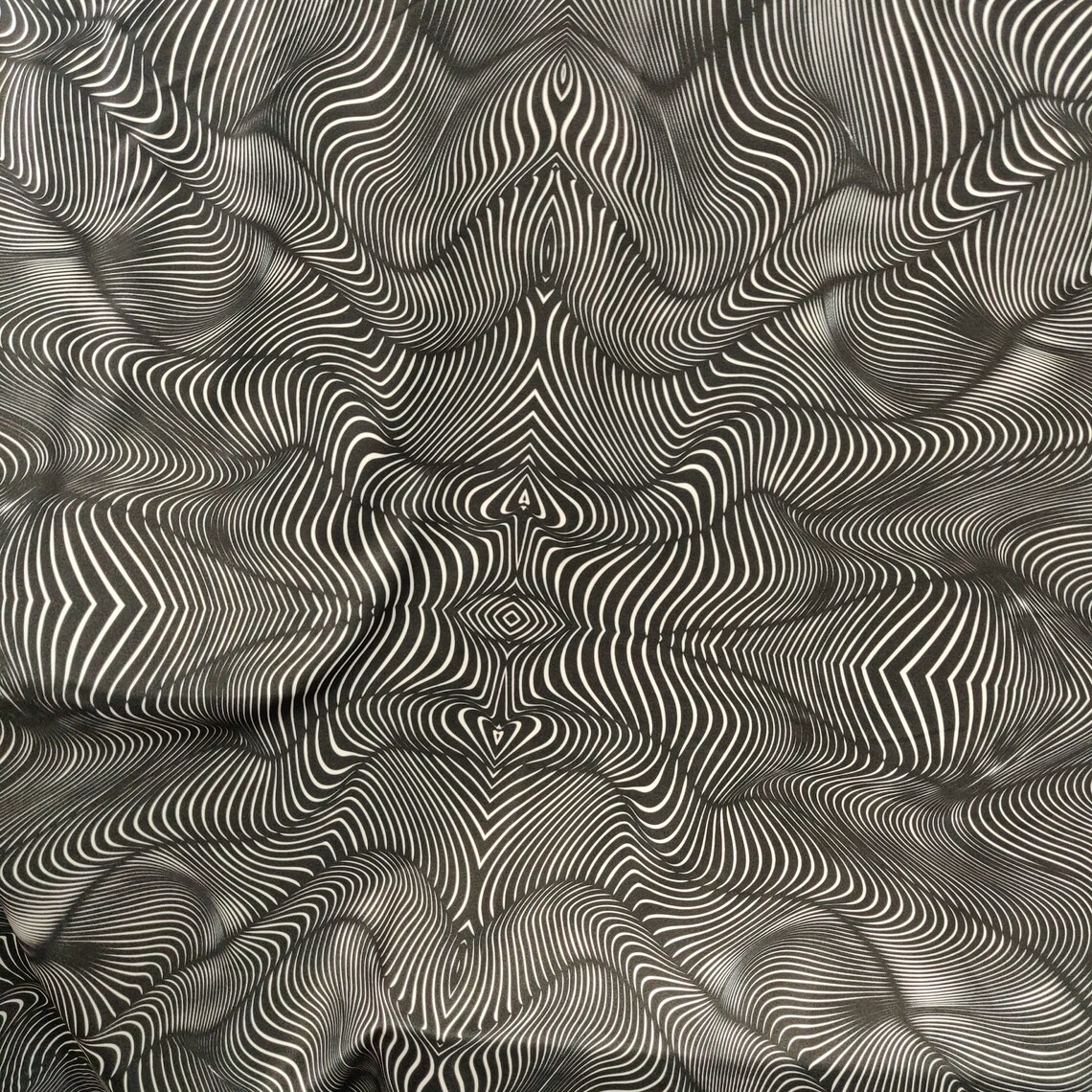 Psychedelic Void Abstract Print on Poly Spandex Fabric 4 - Etsy