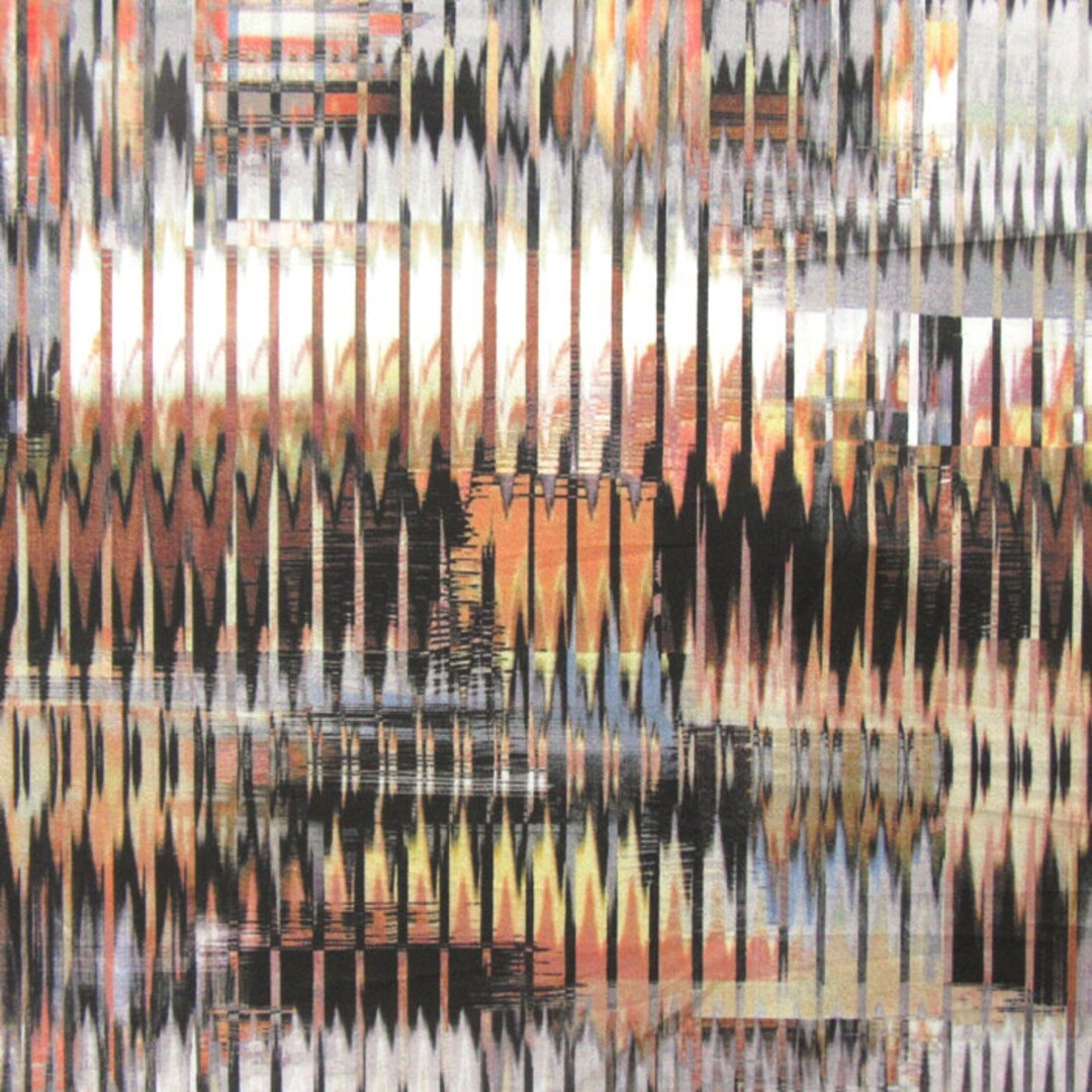 Pixelated Abstract Print on Poly Spandex Fabric | (4 Way Stretch/per ...