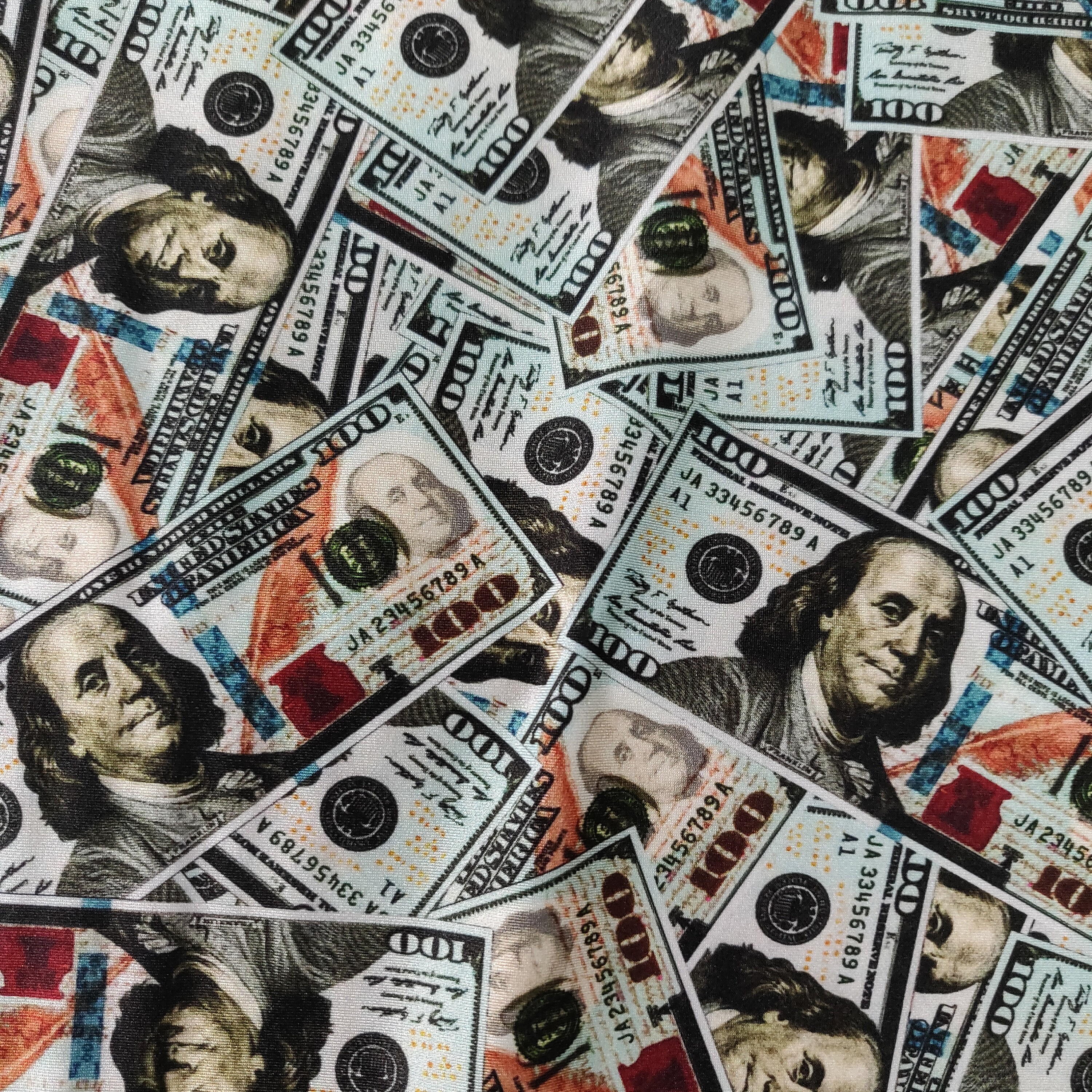 Cash Money Print on Poly Spandex Fabric | (4 Way Stretch/per Yard) - Etsy