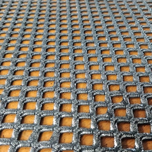 Metallic Cabaret Mesh With Big Holes Fabric | Multiple Colors | (2 Way ...