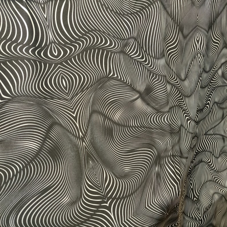 Psychedelic Void Abstract Print on Poly Spandex Fabric 4 - Etsy