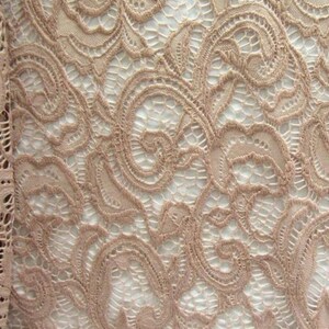 Antique Paisley Pattern Stretch Lace Fabric | (2 Way Stretch/per Yard ...