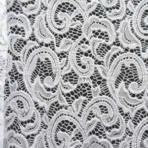 Antique Paisley Pattern Stretch Lace Fabric | (2 Way Stretch/per Yard ...