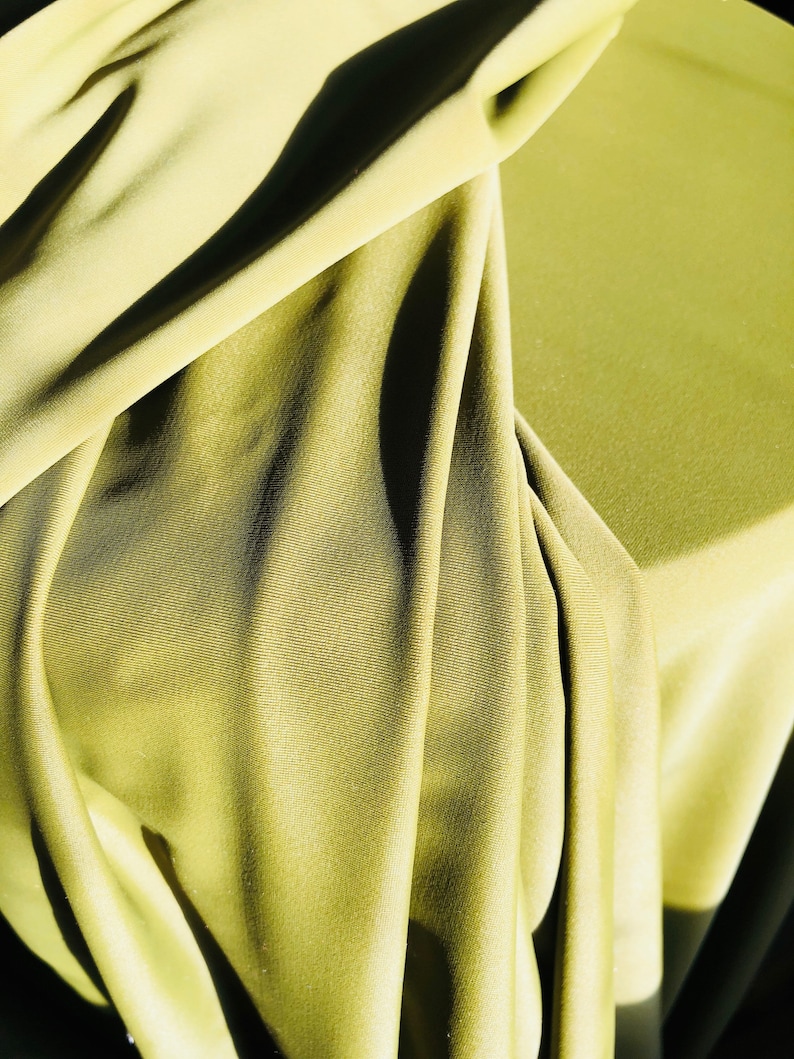 Matte Finish Milliskin Nylon Spandex Fabric olive Green 4 - Etsy