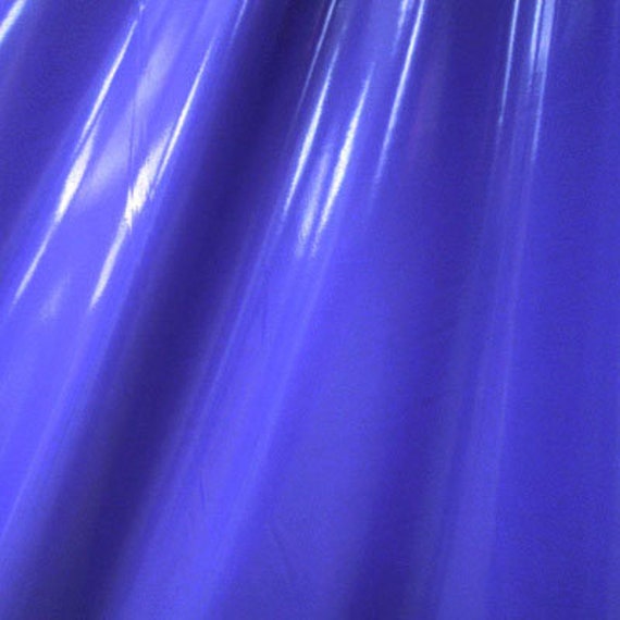 Metallic Blue Vinyl Fabric