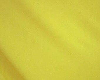 Yellow ITY Fabric Polyester Spandex Knit Jersey 2 Way Spandex Stretch ...