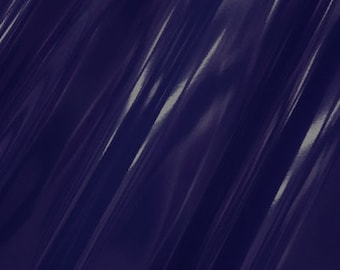 Luminous Shiny Vinyl Poly Spandex Fabric navy 4 Way | Etsy