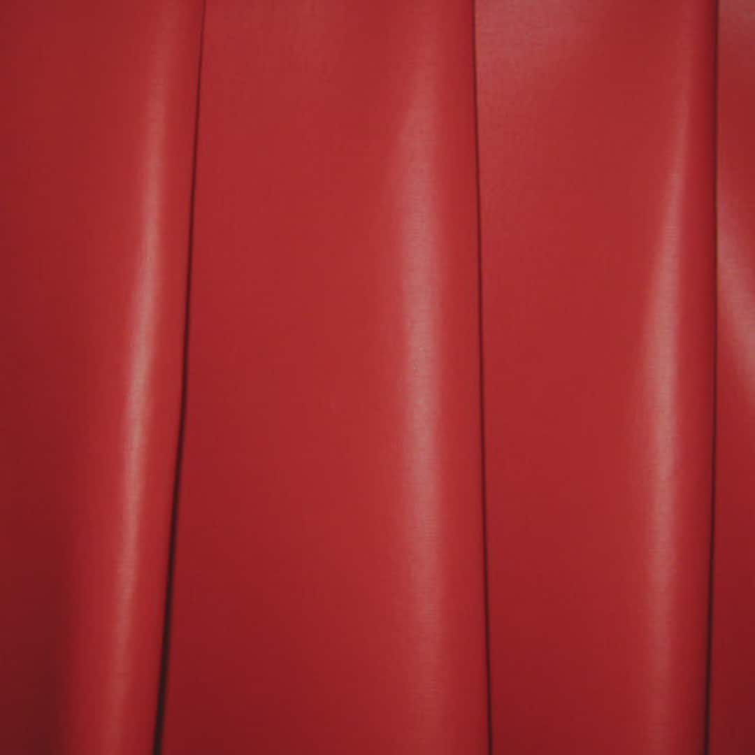 Solid Color Pleather Fabric on PVC Poly Knit (red) | (2 Way Stretch/per ...