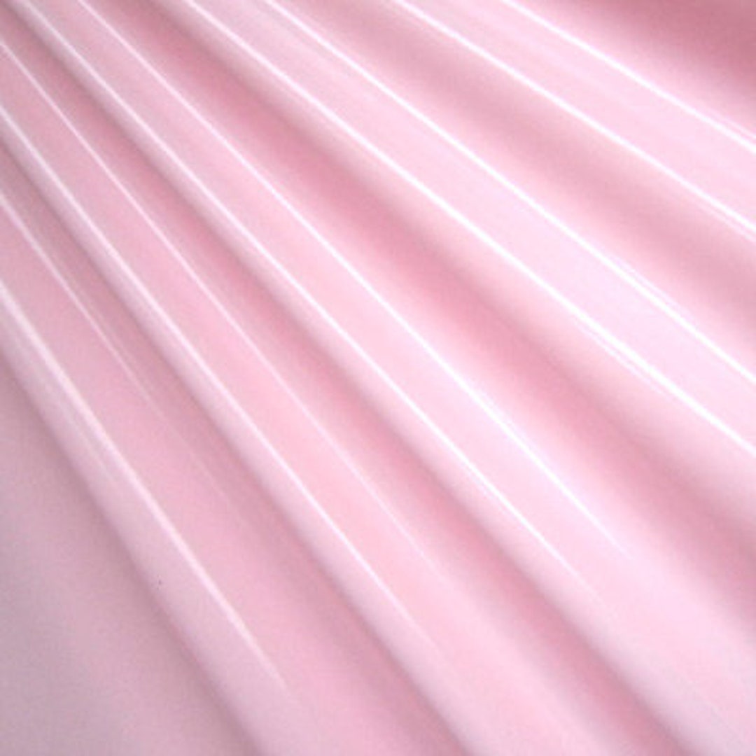 Shiny Finish on Poly Vinyl Fabric (light Pink) | (4 Way Stretch/per ...