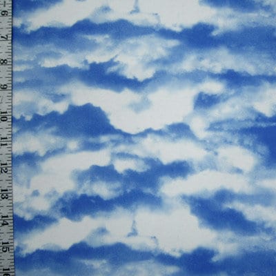 Clouds Printed on Poly Mesh Fabric 2 Way Stretch/per Yard - Etsy