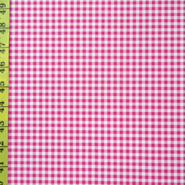 Pink Gingham Fabric - Etsy