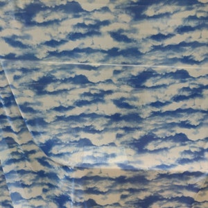 Clouds Printed on Poly Mesh Fabric | (2 Way Stretch/per Yard) - Etsy