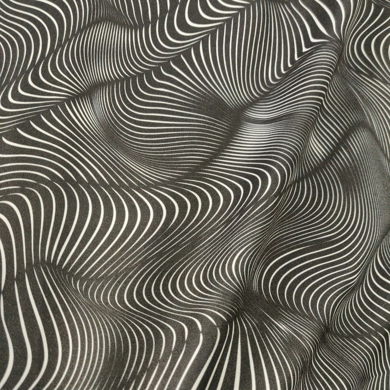 Psychedelic Void Abstract Print on Poly Spandex Fabric 4 - Etsy