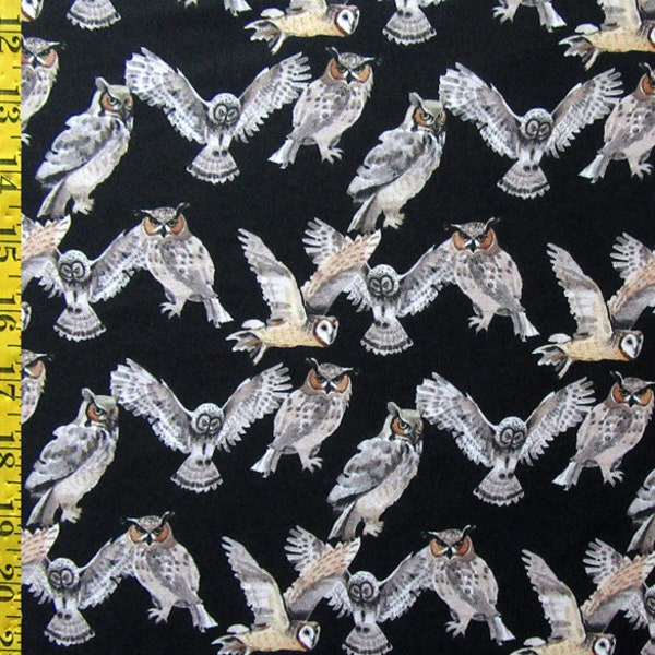 Owl Print Fabric - Etsy