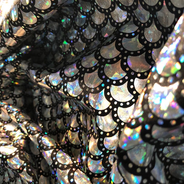 Mermaid Scale Stretch Fabric - Etsy