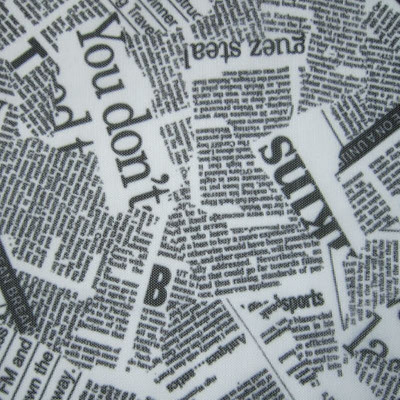 Newspaper Fabric - Etsy