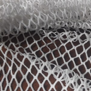 Solid Fishnet Mesh Fabric (white) | (4 Way Stretch/per Yard) - Etsy