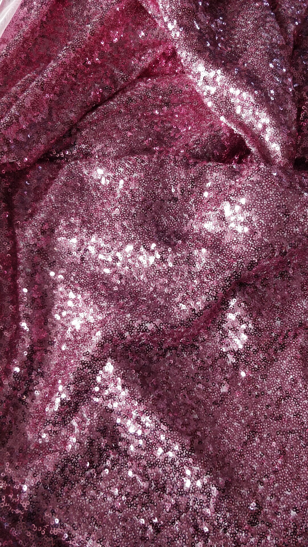 2mm Sequins on Poly Mesh Fabric 2 Way Stretch/per Yard - Etsy