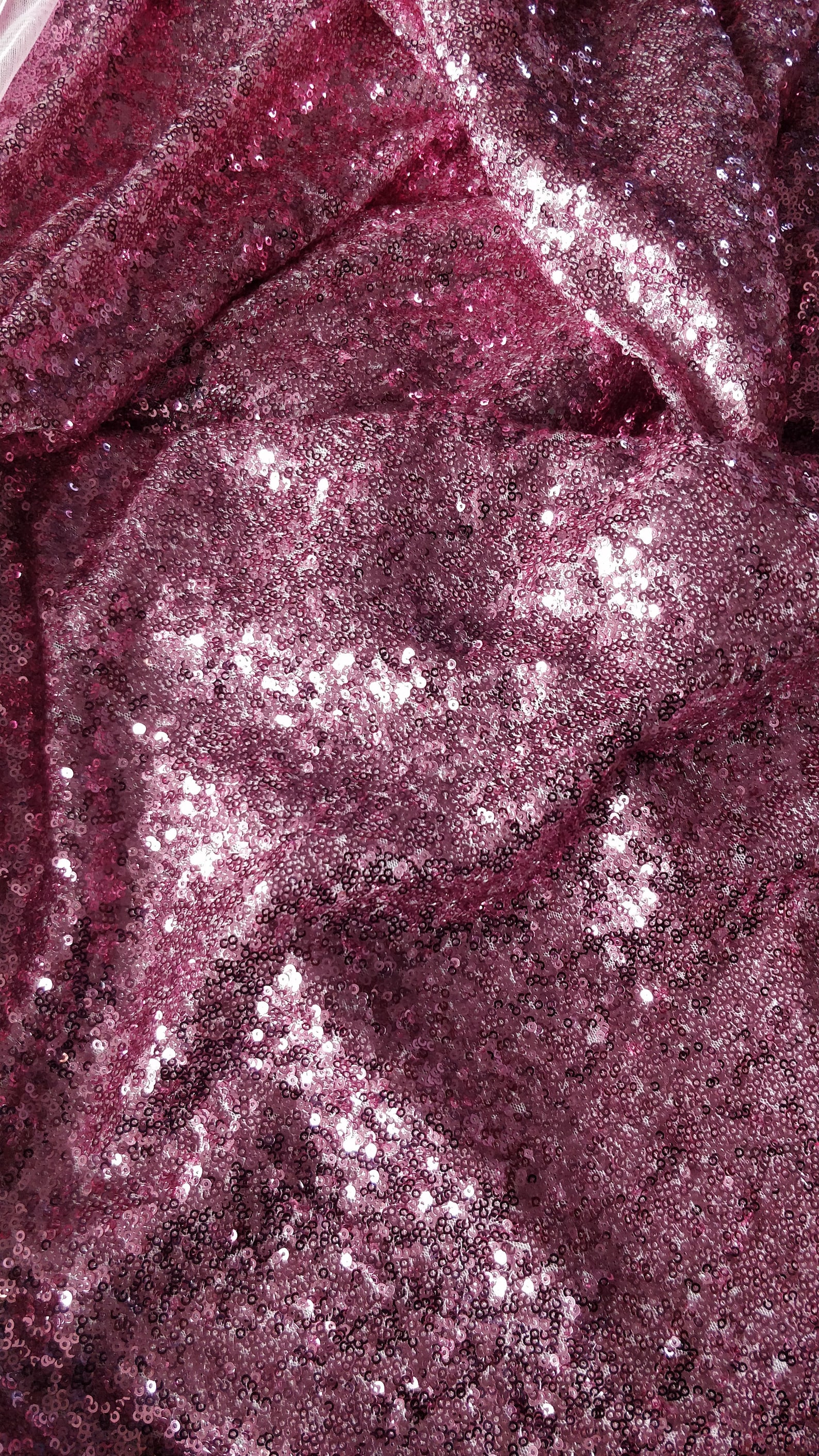 2mm Sequins on Poly Mesh Fabric 2 Way Stretch/Per Yard | Etsy