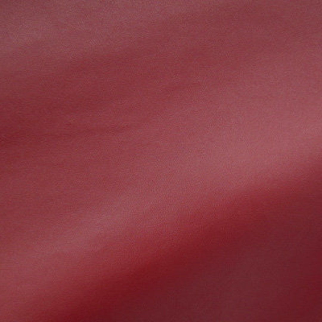 Solid Color Pleather Fabric W/ PU Coating (red) | (2 Way Stretch/per ...