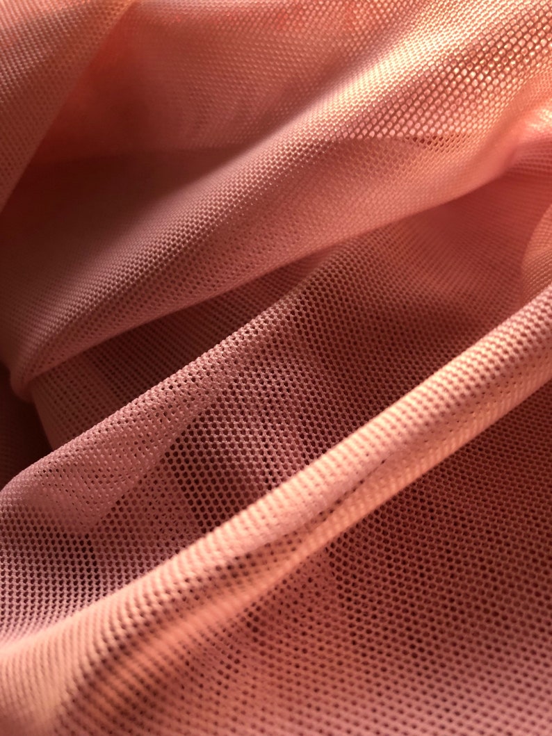 Stretch Sheer Mesh Fabric (blush Pink) | (4 Way Stretch/per Yard) - Etsy