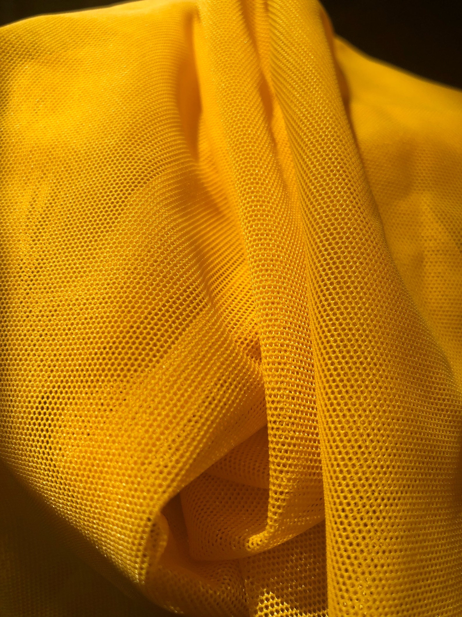 Stretch Sheer Mesh Fabric (athletic Gold) | (4 Way Stretch/per Yard) - Etsy