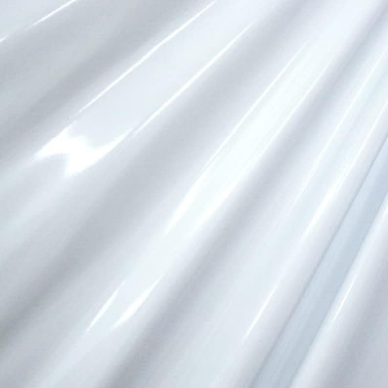 Shiny Finish on Poly Vinyl Fabric (white) | (4 Way Stretch/per Yard) - Etsy