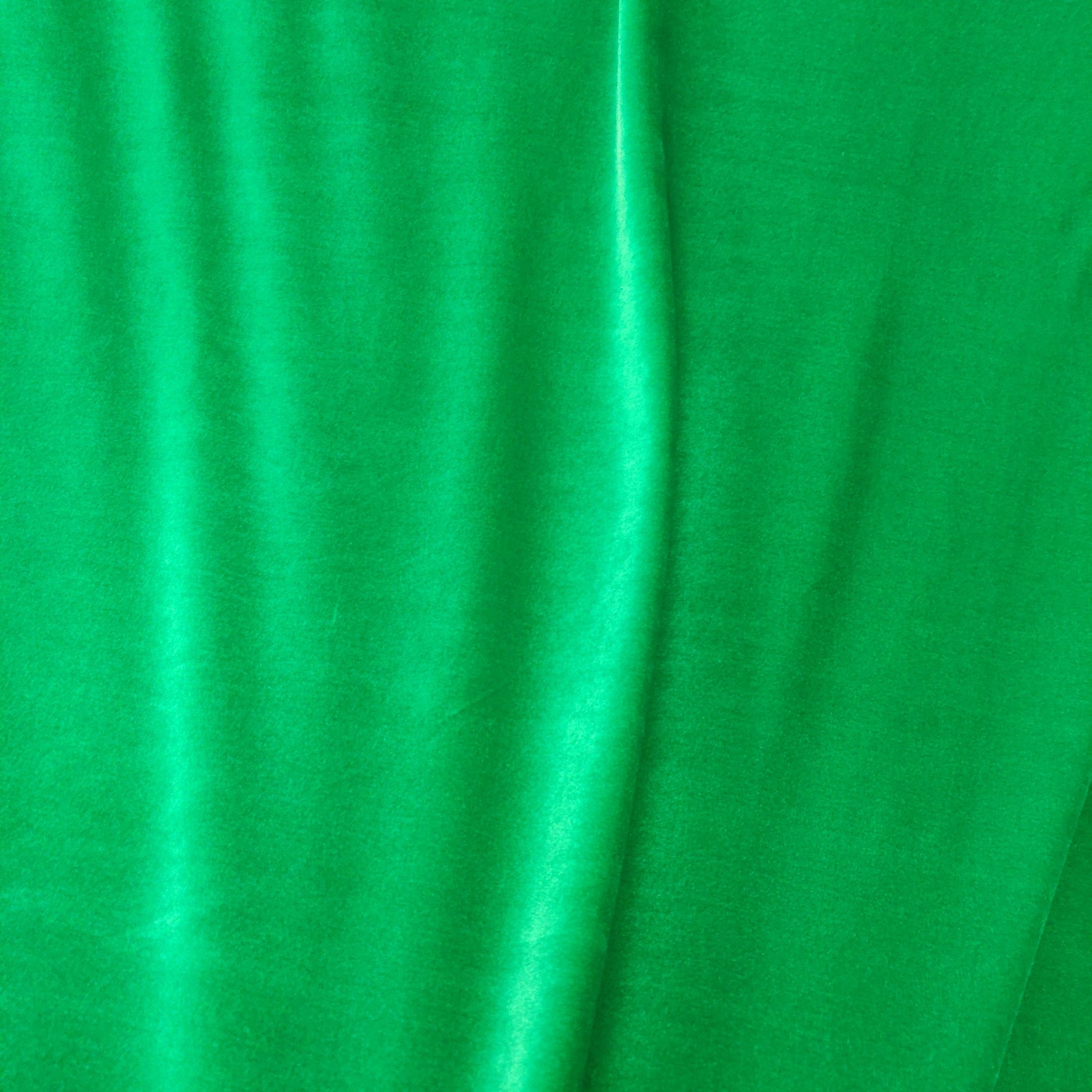 Solid Color Stretch Velvet Fabric kelly Green 4 Way - Etsy