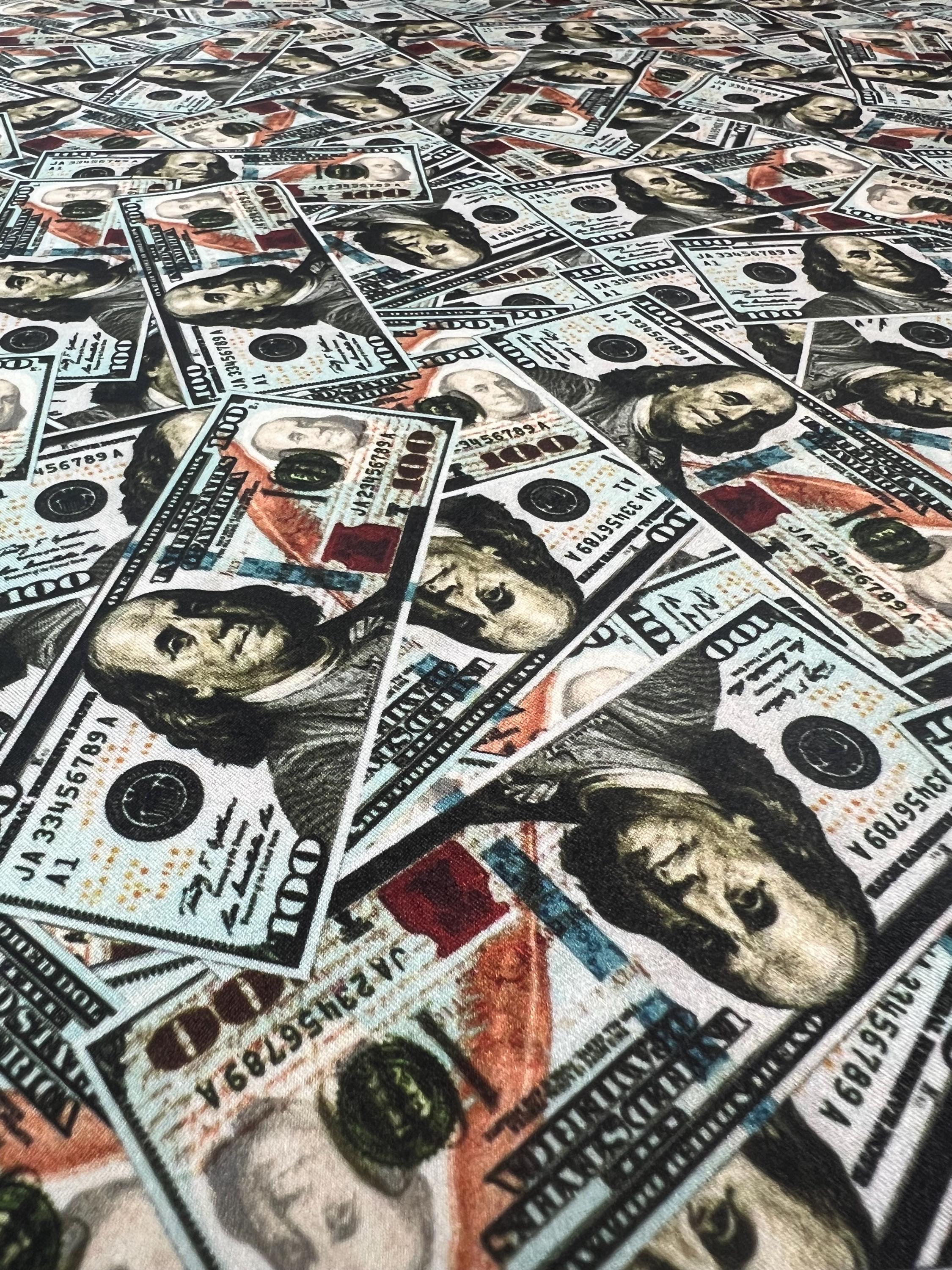 Cash Money Print on Poly Spandex Fabric | (4 Way Stretch/per Yard) - Etsy
