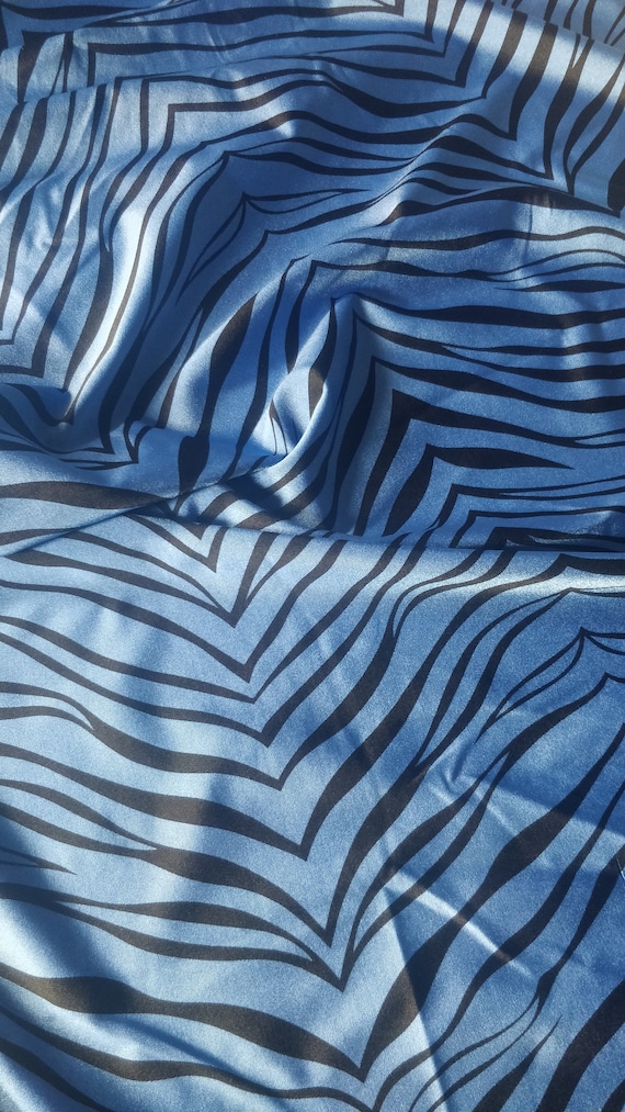 Royal Blue Zebra Stripes