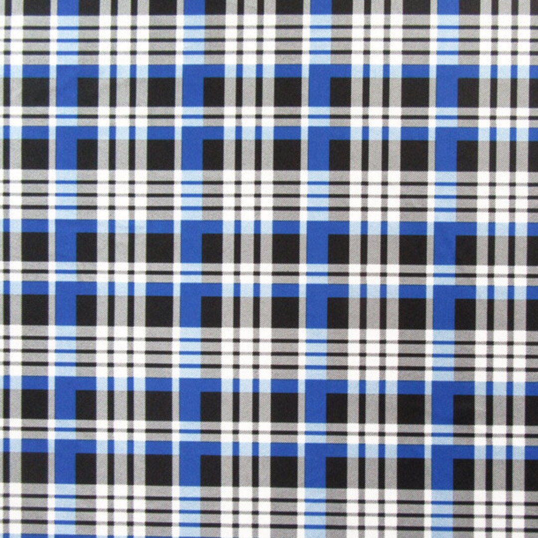 Plaid Cross Print on Poly Spandex Fabric | (4 Way Stretch/per Yard) - Etsy