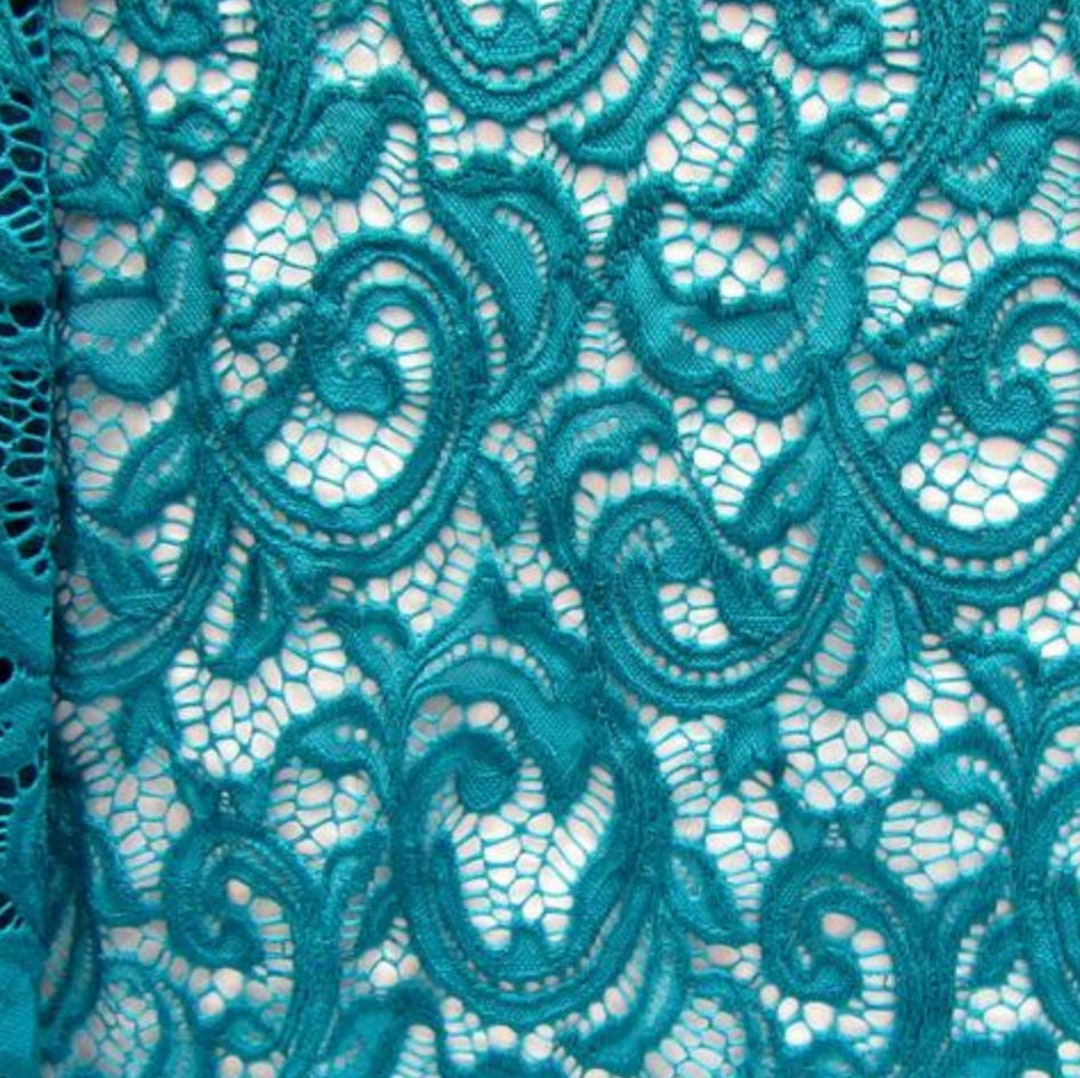Antique Paisley Pattern Stretch Lace (2 Way Stretch Lace) | Multiple ...