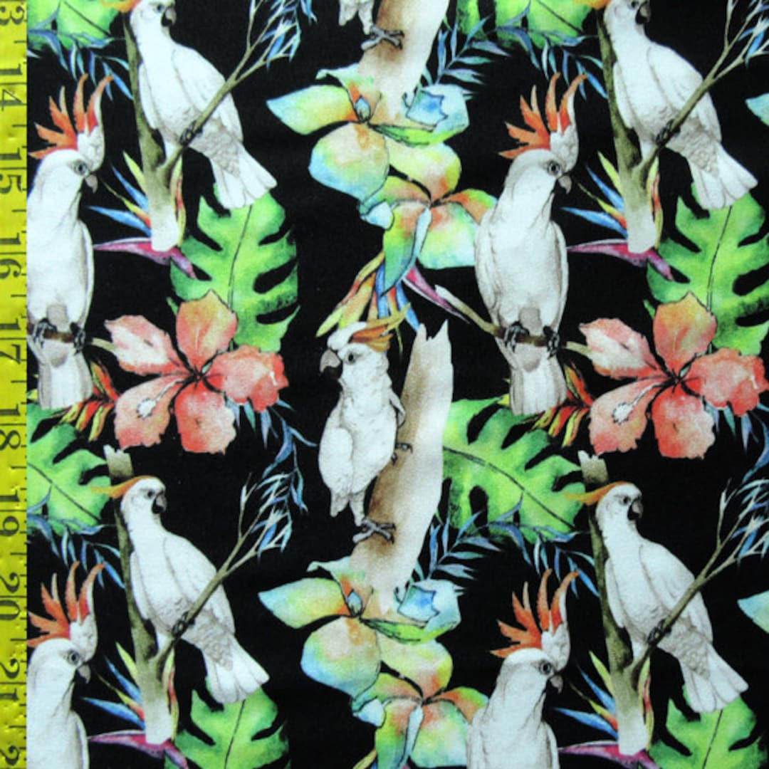 Parrot Print on Poly Spandex Fabric | (4 Way Stretch/per Yard) - Etsy