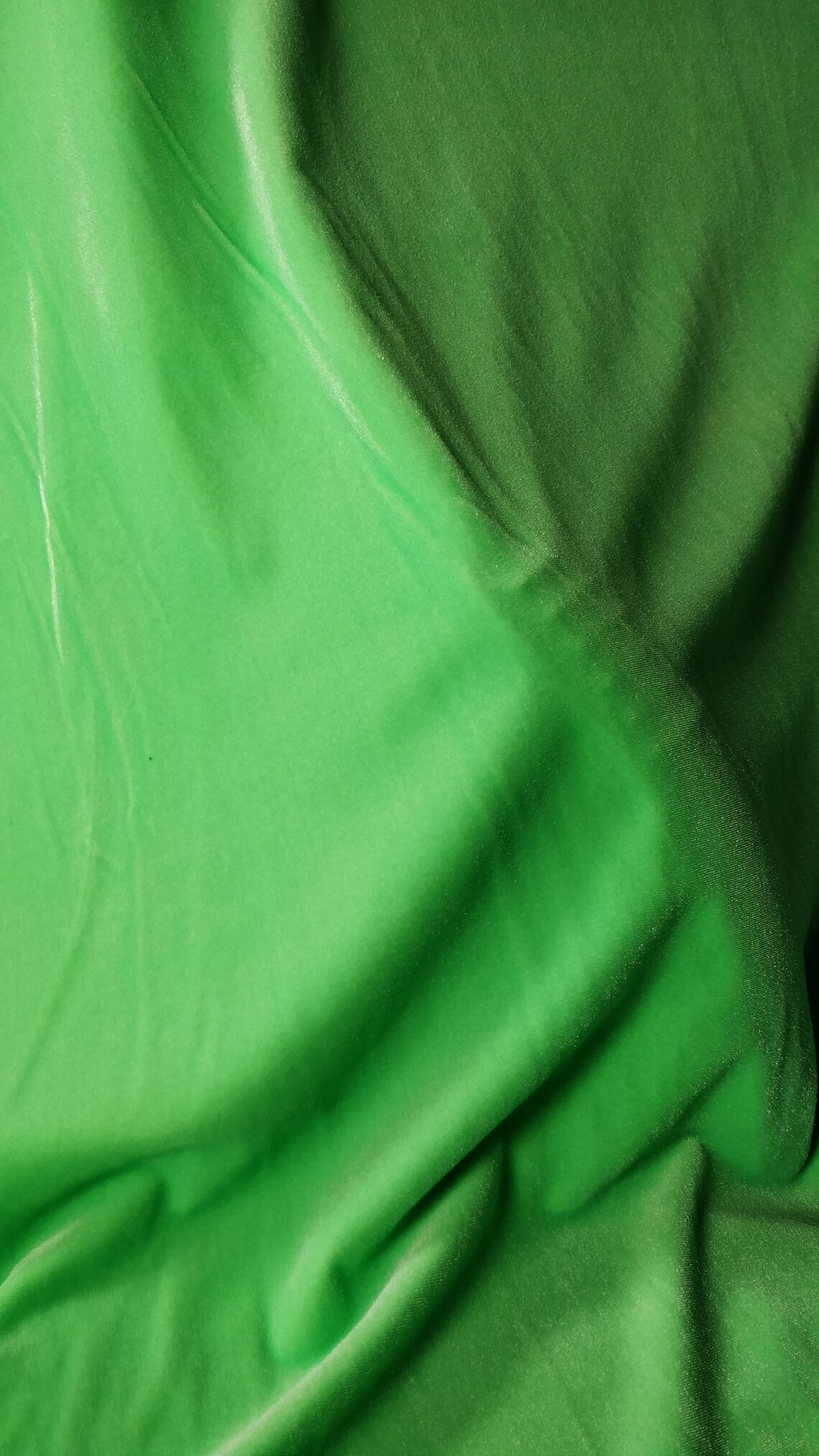 Solid Color Stretch Velvet Fabric (neon Green) | (4 Way Stretch/per ...