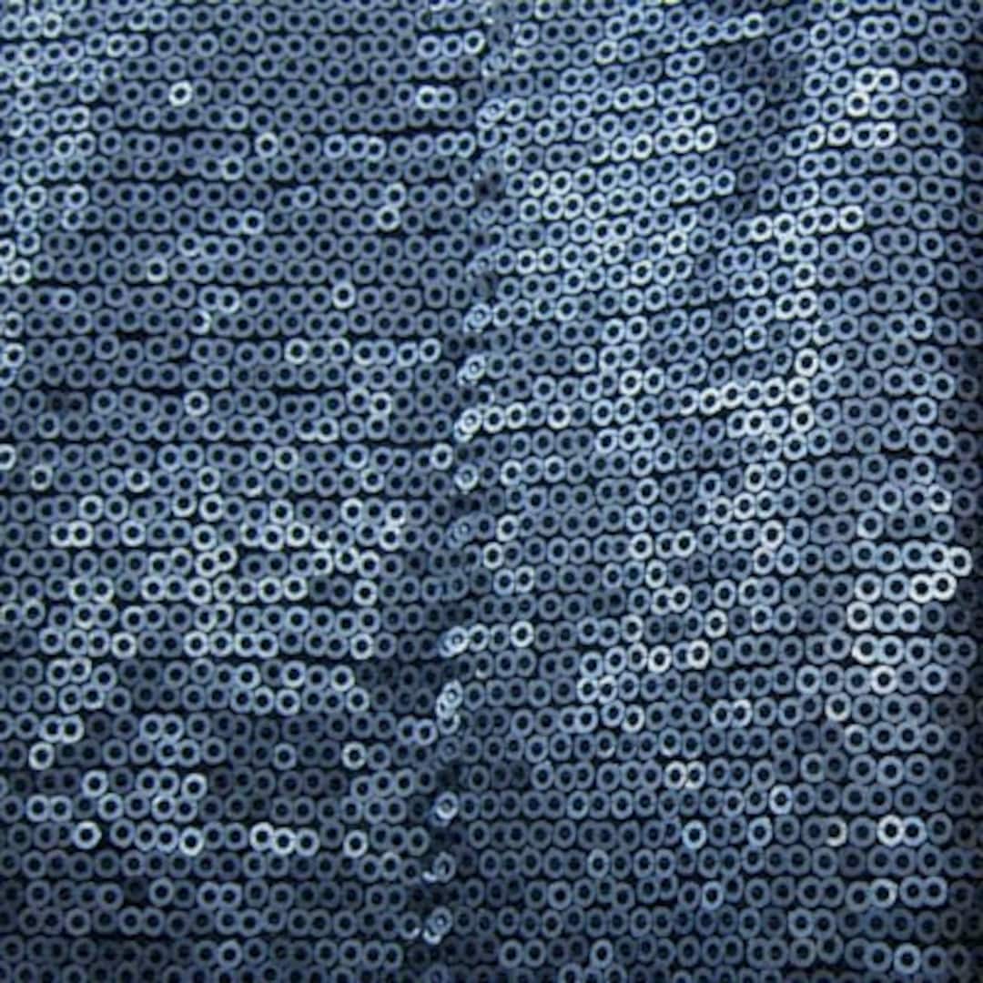 2mm Matte Finished Sequins on Poly Mesh Fabric | (2 Way Stretch/per ...
